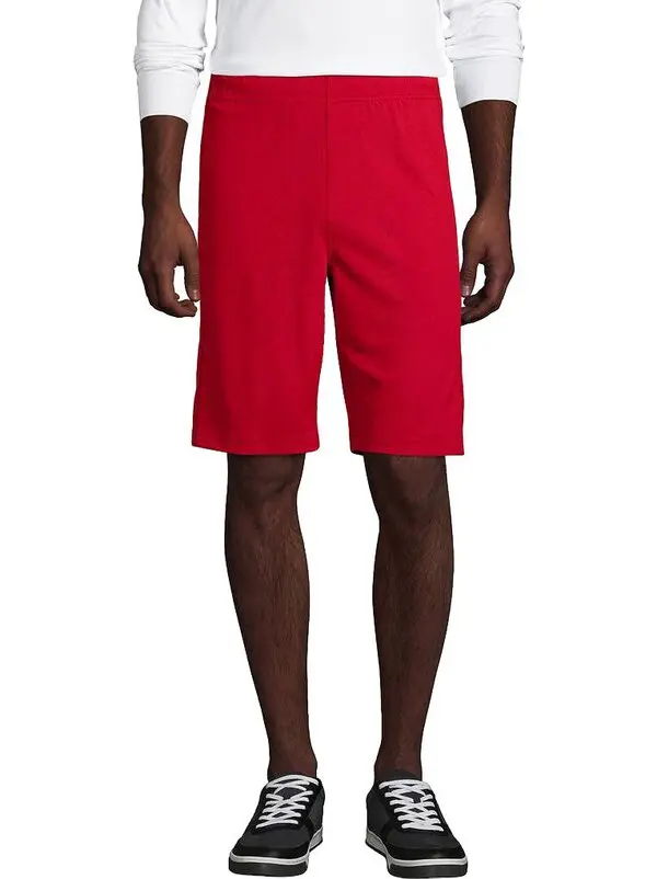 LANDS' END School Uniform Mesh Gym Shorts - Red
