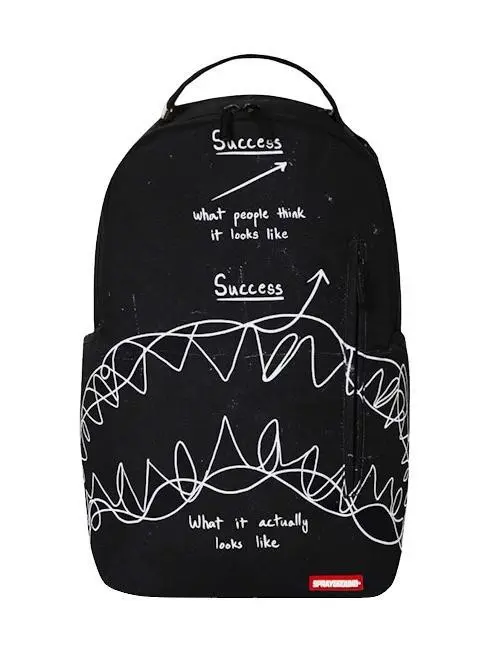 SPRAYGROUND Success Scribble Shark Is Imminent Dlxsr Backpack - Black/white