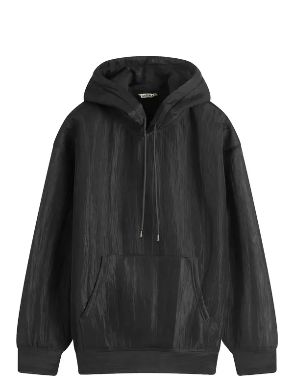 Auralee Elastic Sheer Nylon Parka Jacket - Black