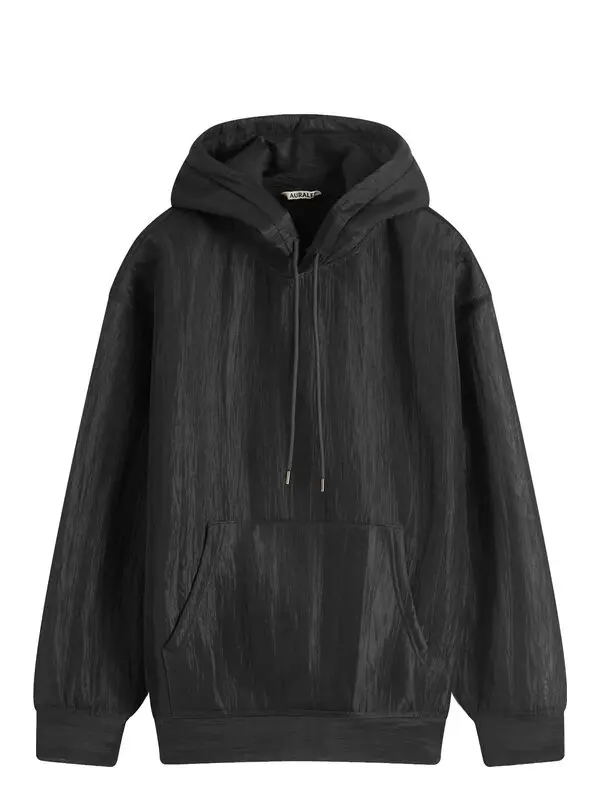 Auralee Elastic Sheer Nylon Parka Jacket - Black