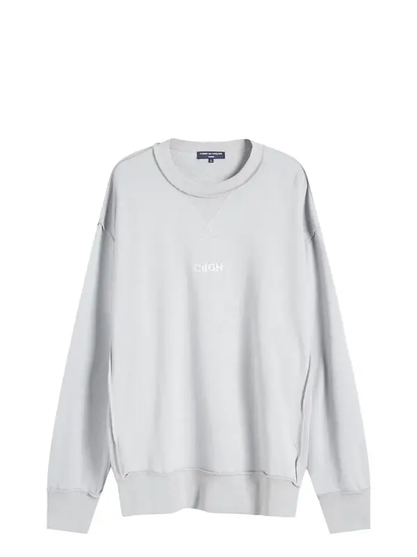 Comme Des Garçons Cdgh Embroidered Sweatshirt - Blue/grey