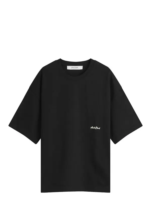 ABOUT:BLANK Banner T-shirt - Black/ecru