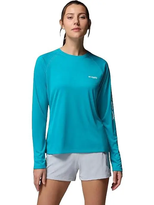 Columbia Tidal Tee Ii Long Sleeve Performance Shirt - Blue