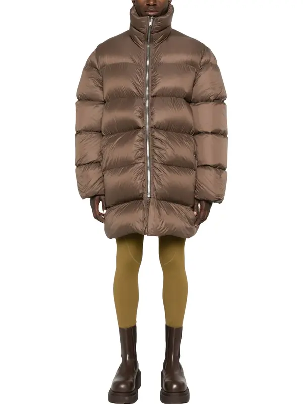 Rick Owens Padded Turtle Coat - Brown