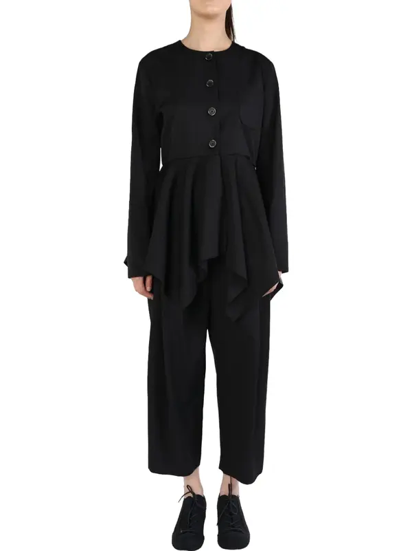 UMA WANG Pleat-detailing Jacket - Black
