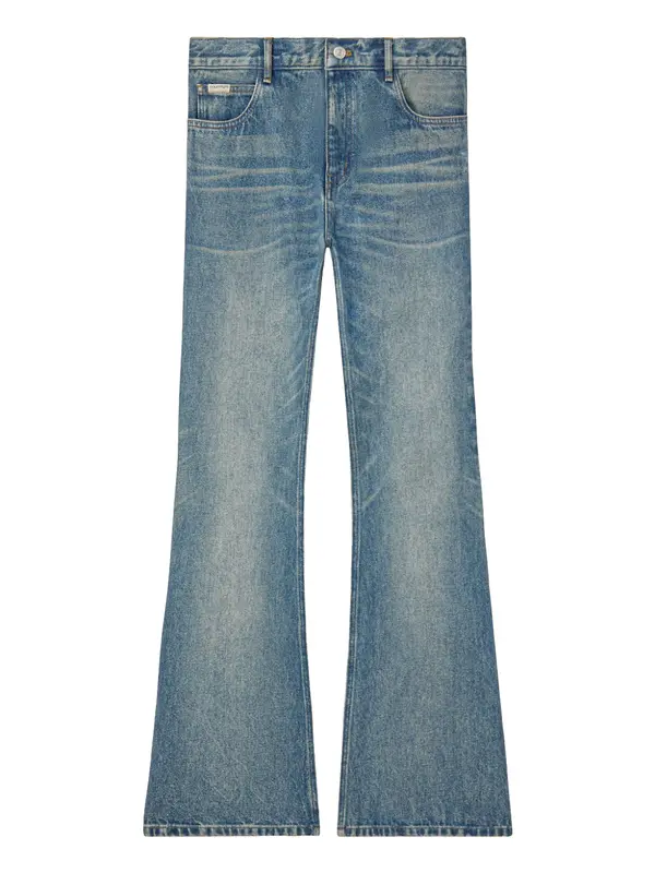 COURREGES Mid-rise Bootcut Jeans - Blue