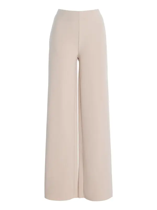 BIRROT Exclusive Lay2 High-rise Straight-leg Trousers - Ivory