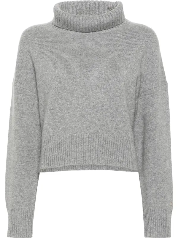 Maje Cashmere Knit Sweater - Grey