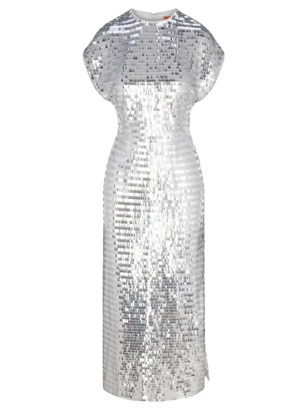 SIMONMILLER Argan Sequin-embellished Dress - Silver