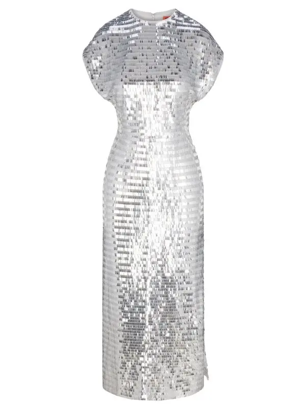 SIMONMILLER Argan Sequin-embellished Dress - Silver
