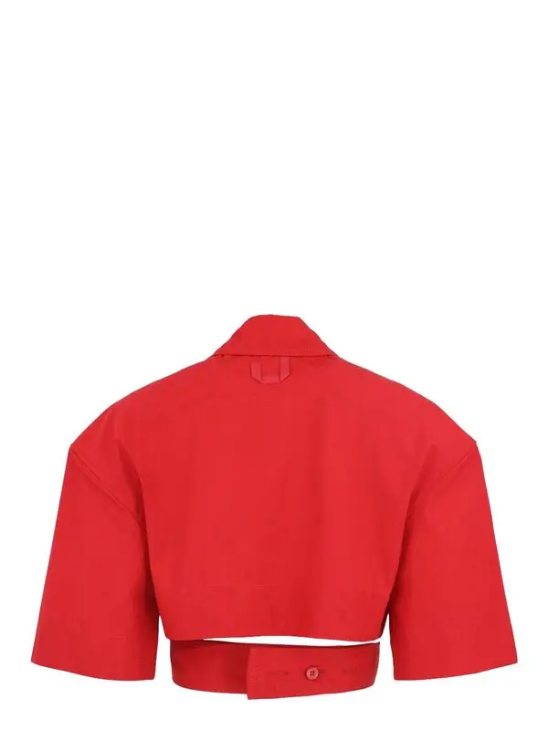 Jacquemus Bari Cropped Jacket - Red