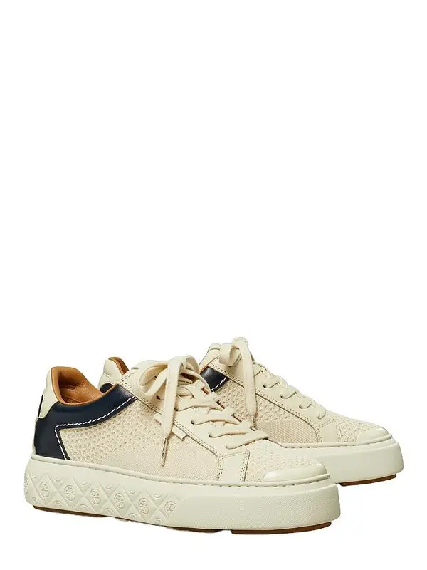 Tory Burch Ladybug Knit Sneakers - Light Cream