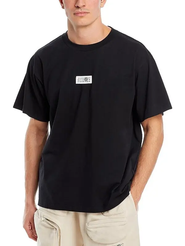 MAISON MARGIELA Short Sleeve Logo Tee - Black