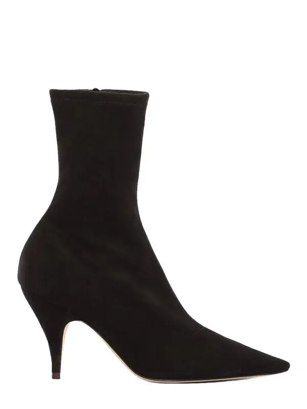 THE ROW Liisa High Heel Booties - Black