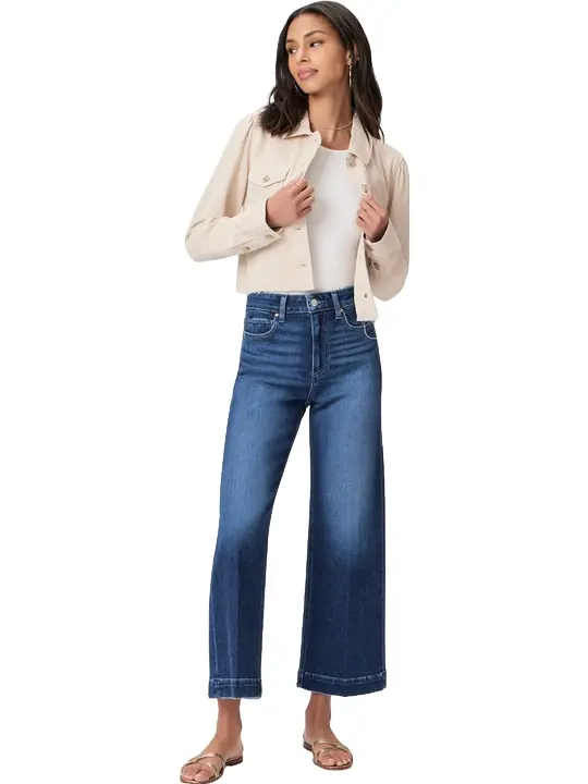 Paige Anessa Wide Leg Jeans - Denim
