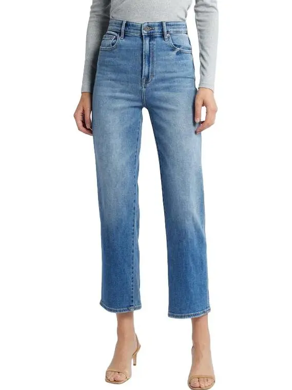 HIDDEN JEANS Relaxed High-waist Straight-leg Jeans - Dark Wash