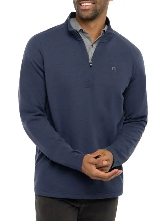 Travis Mathew Upgraded Half Zip Pullover - Navy