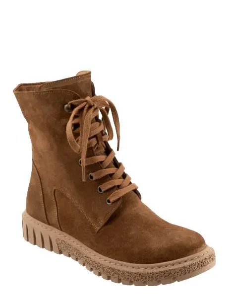BUENO Scarlett Leather Sneaker Boots - Tobacco Suede