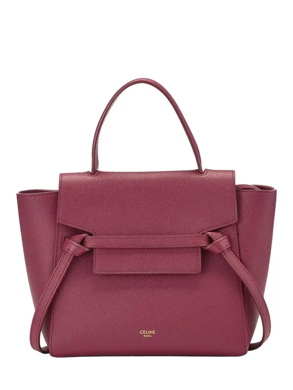 Celine Grained Calfskin Belt Bag - Pink