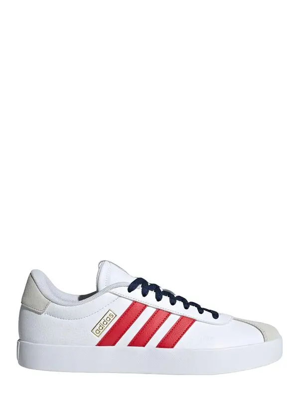 Adidas Vl Court 3.0 Lace Up Sneakers - Cloud White/better Scarelet Red/team Navy Blue 2