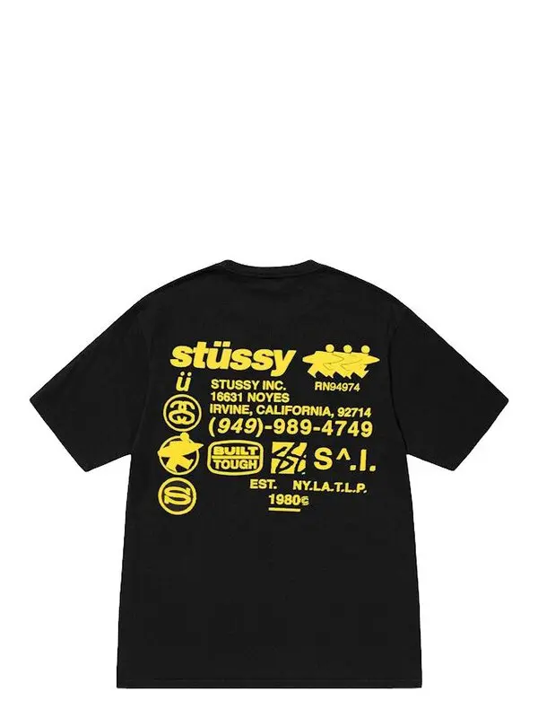 StÜssy Dna Pigment Dyed Tee Shirt - Black