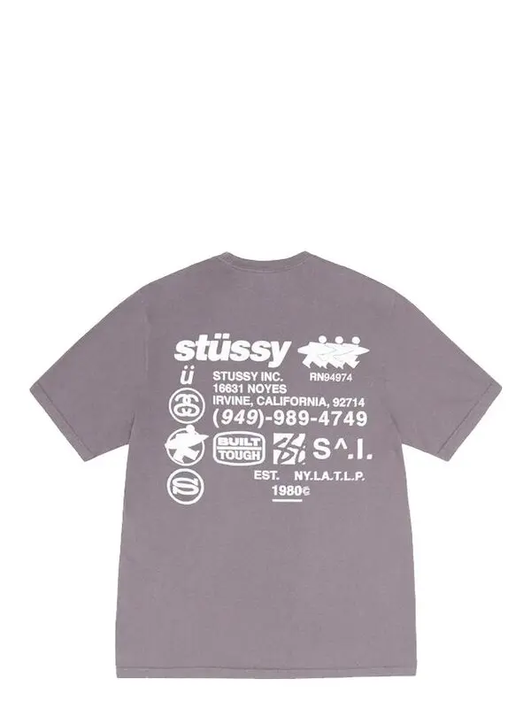 StÜssy Dna Pigment Dyed Tee Shirt - Shark