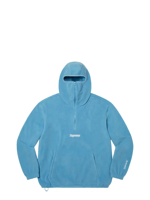 Supreme X Polartec Facemask Half Zip Pullover 'dusty - Teal