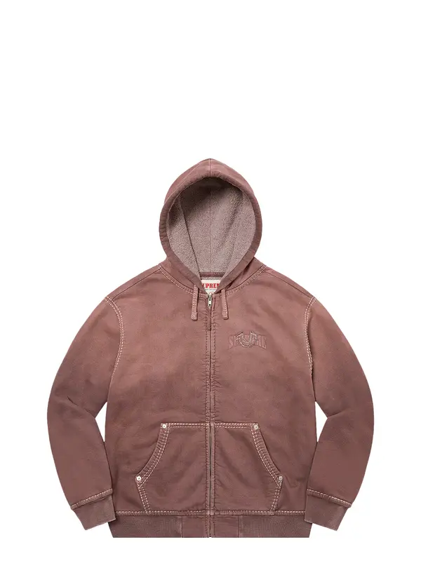 Supreme X True Religion Zip Up Hooded Sweatshirt - Brown