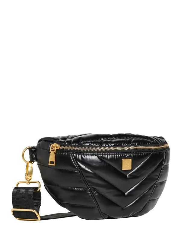 THINK ROYLN Little Runaway Belt Bag - Pearl Black/black/black Web