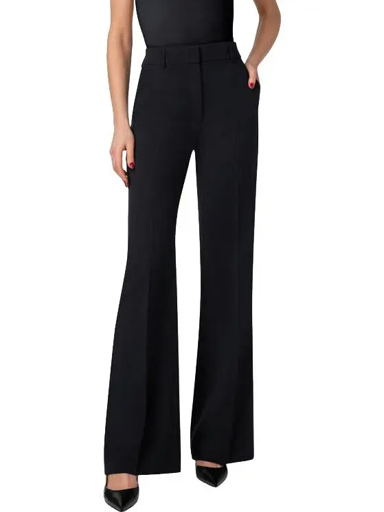 Akris Florine Wide-leg Wool-blend Pants - Black