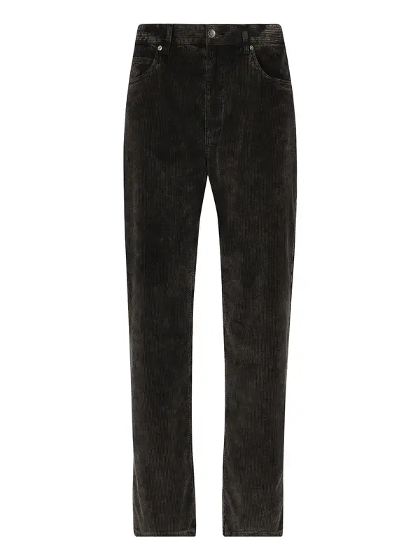 Dolce & Gabbana Oversize Velvet Trousers - Black