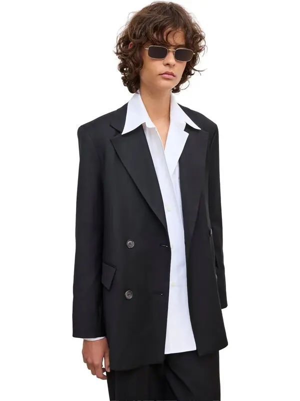 HOUSE OF DAGMAR Classic Wool Blazer - Black