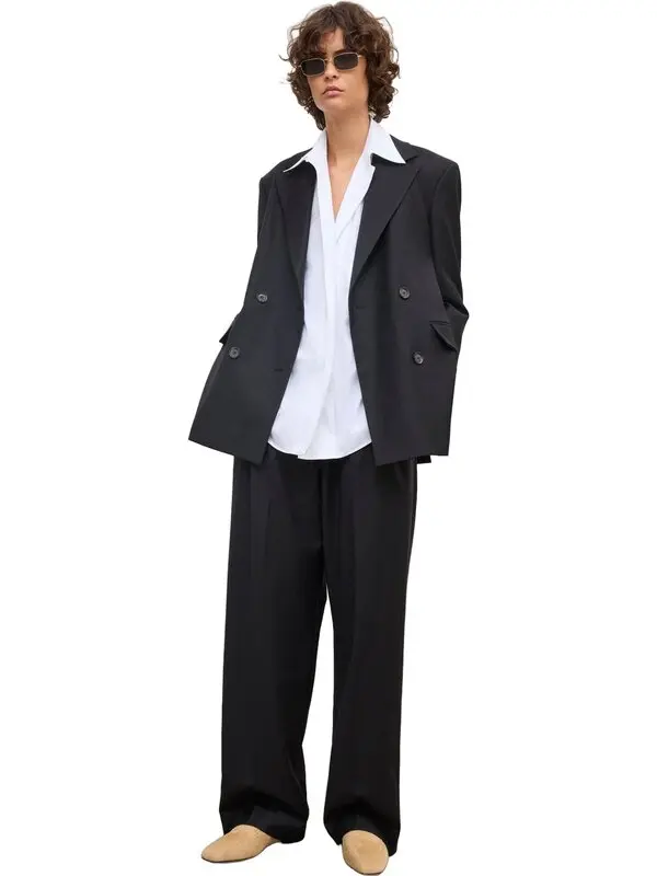 HOUSE OF DAGMAR Classic Wool Blazer - Black