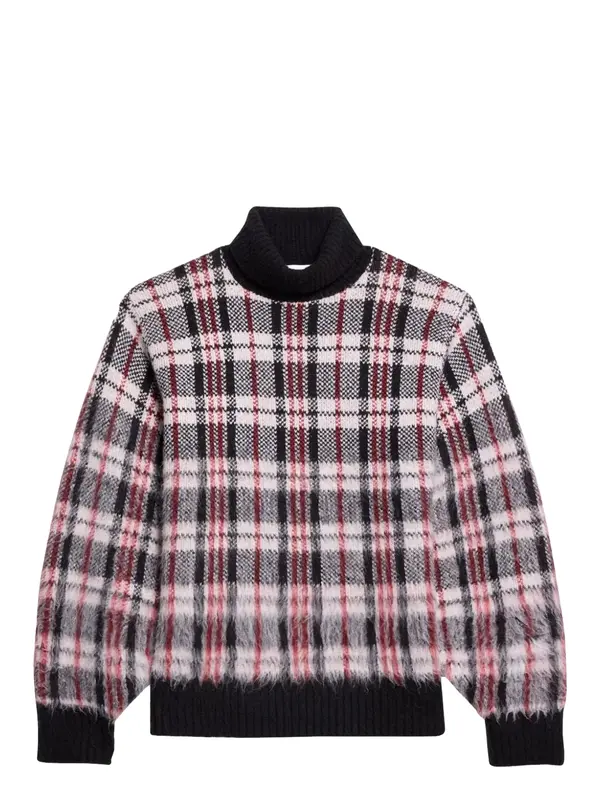 Helmut Lang Plaid-check Jumper - Black