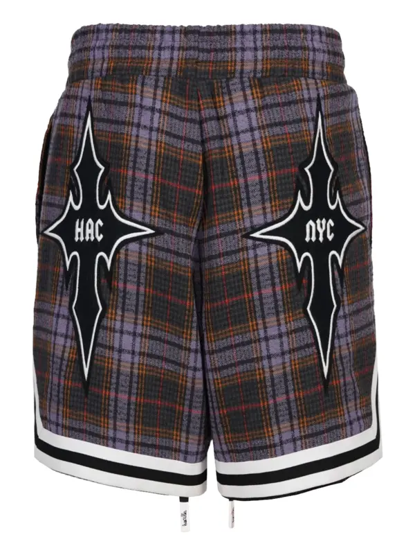 HACULLA. Plaid Basketball Shorts - Black