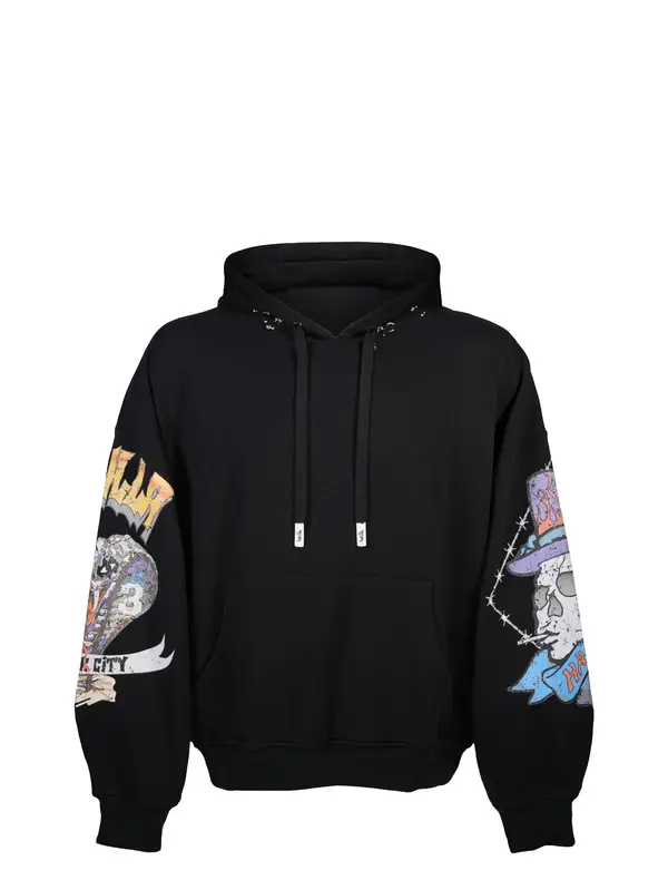 HACULLA. Crown Royale Graphic-print Hoodie - Black