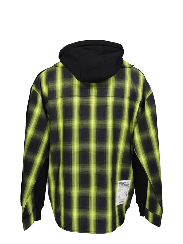 MOSTLY HEARD RARELY SEEN Panelled Cotton Hoodie - Green