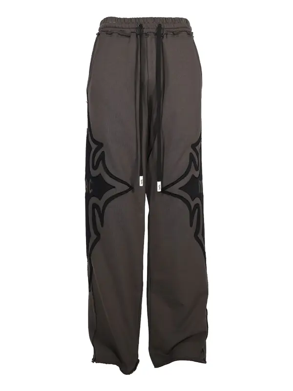 HACULLA. Praising Drawstring Cotton Track Pants - Grey