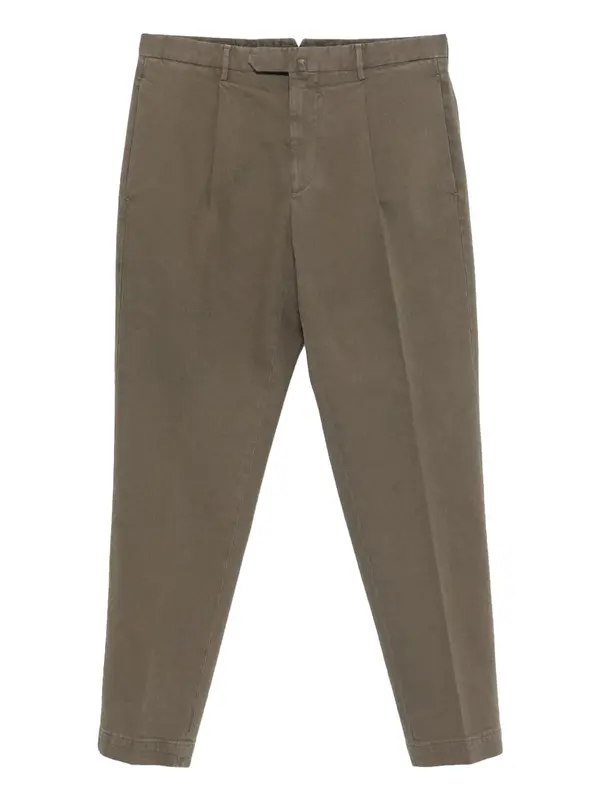 DELL'OGLIO Tapered Trousers - Brown