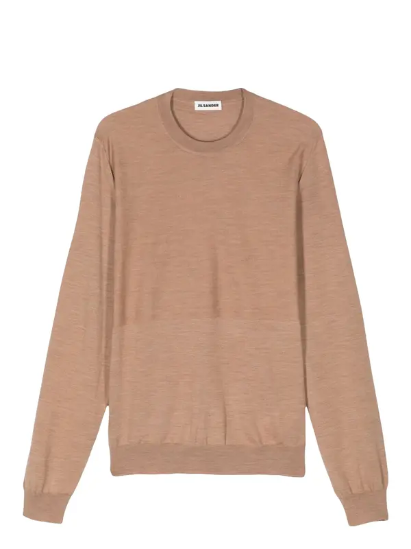 JIL SANDER Crew-neck Sweater - Brown