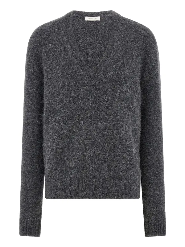 FERRAGAMO V-neck Jumper - Grey