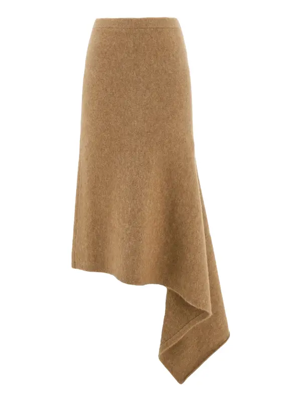 FERRAGAMO Asymmetric Skirt - Neutrals