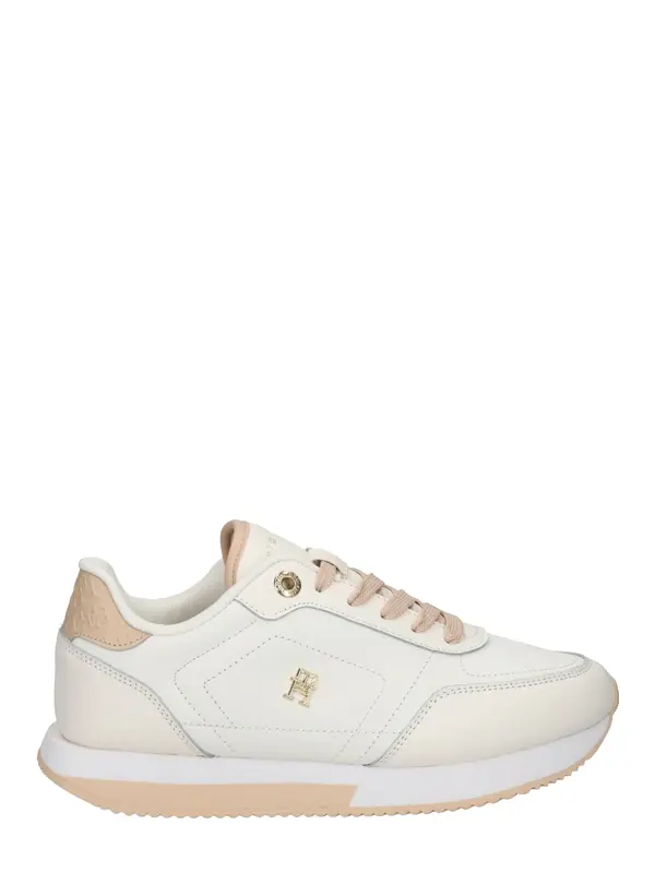 Tommy Hilfiger Leather Sneakers - White