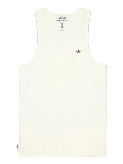 Adidas Ribbed Tank Top - White