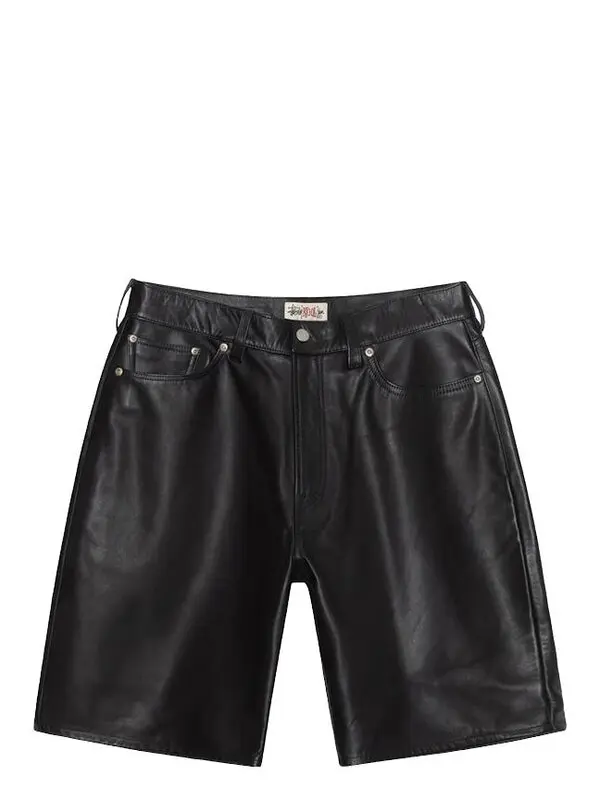 StÜssy Leather Short - Black