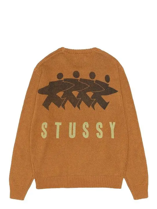 StÜssy Surfman Icon Crew Neck Top - Brown