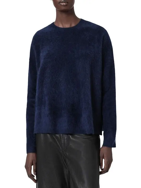 ALLSAINTS Rebel Crewneck Cashmere Sweater - Midnight Blue