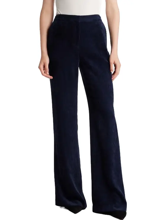 Kobi Halperin Corduroy Straight Leg Pants - Navy