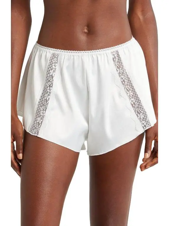 KAT THE LABEL Lucille Lace Tap Pants - Ivory