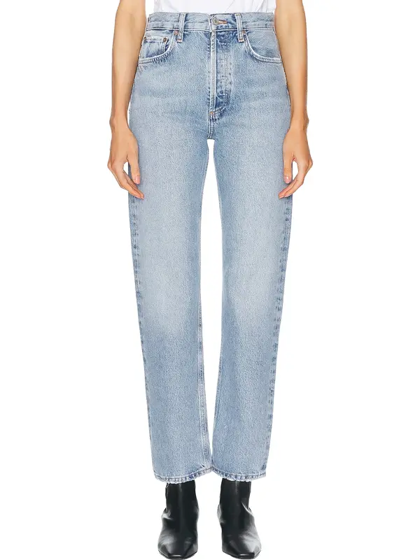 AGOLDE 90s Pinch Waist High Rise Straight Jeans - Harmonic